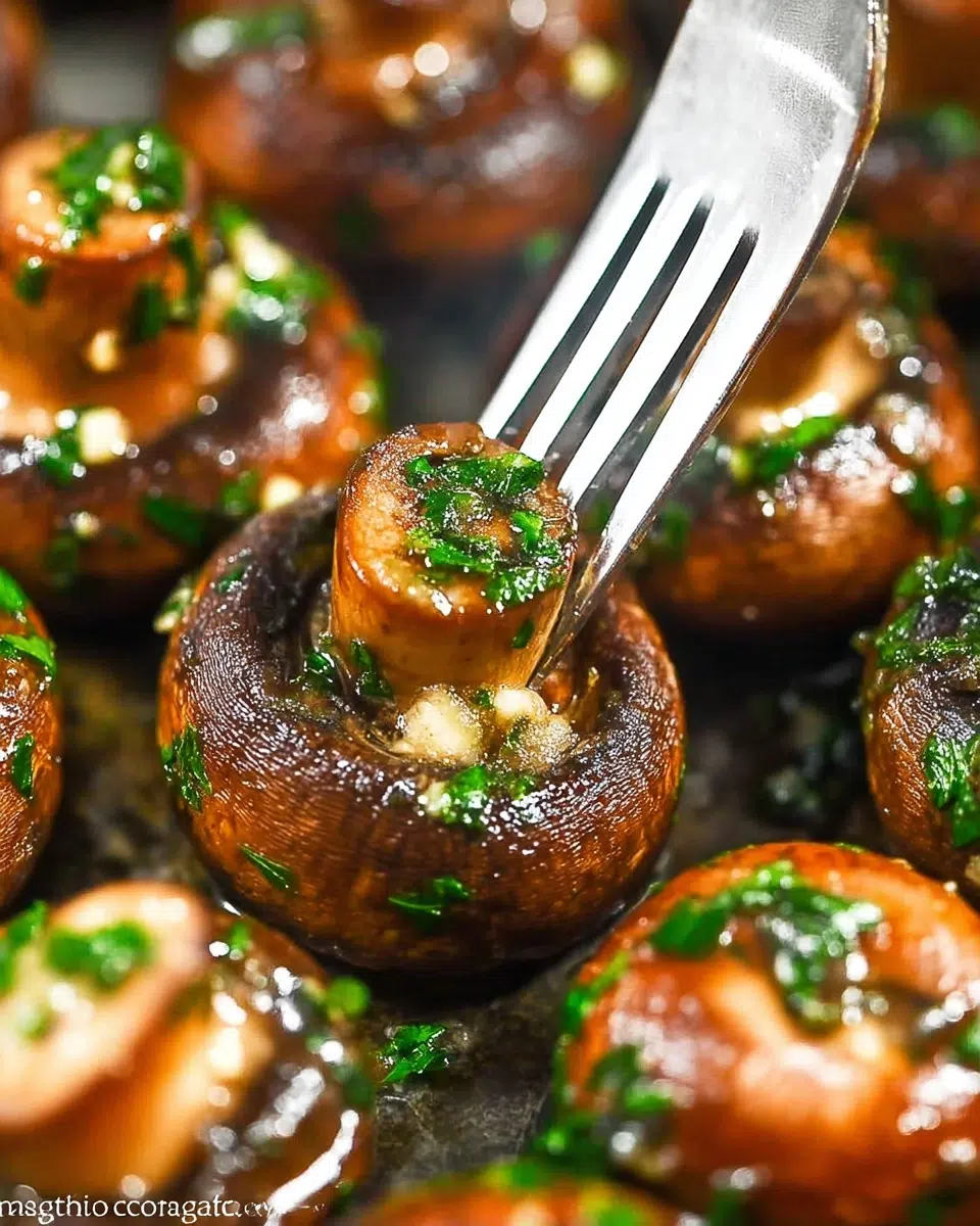 Ultimate Garlic Mushrooms Recipe (Buttery & Herbed) - www.homemadevibes.com